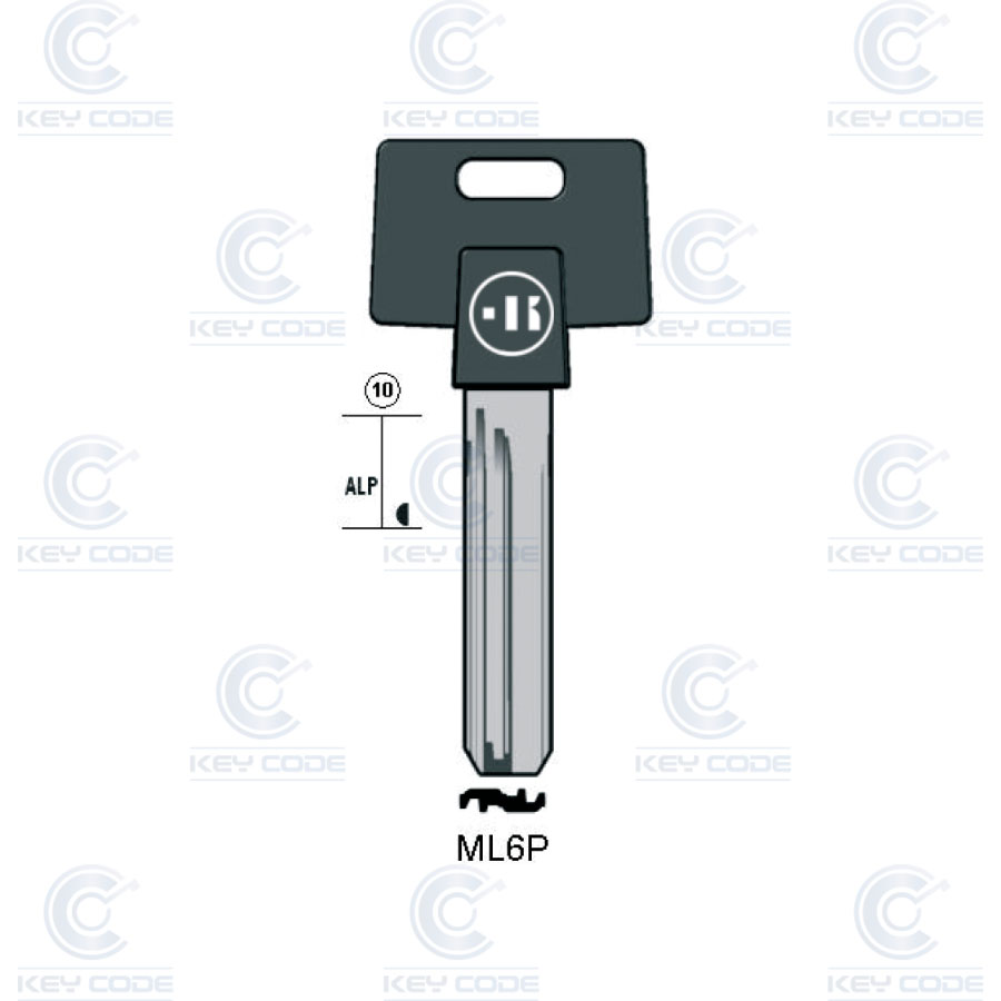 LLAVE KEYLINE MULTILOCK ML6P (MTK9RP, MUL-T5P) | Key-code